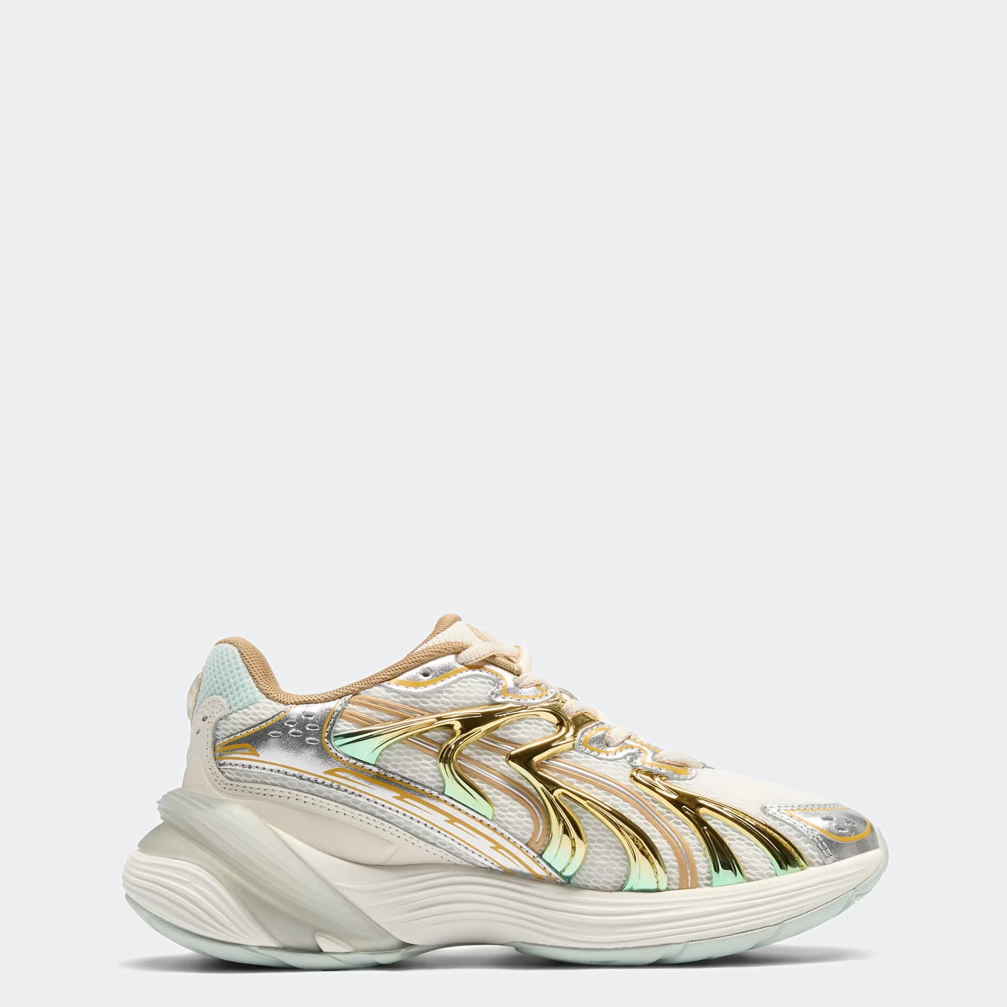 Women's PUMA Inverse Shimmer Shoes Warm White | Chicago City Sports