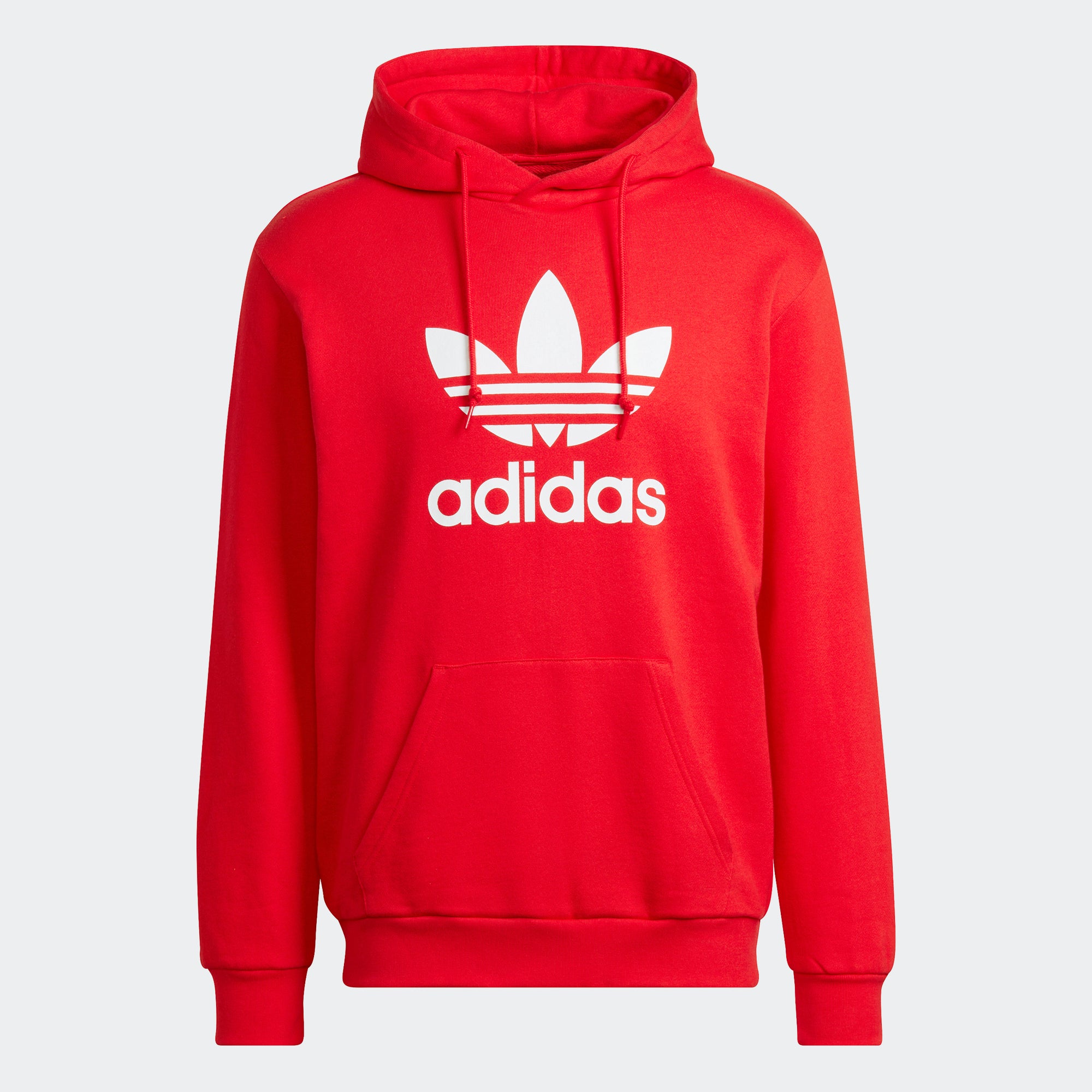 adidas Classics Trefoil Hoodie Vivid Red HE9500 | Chicago City Sports